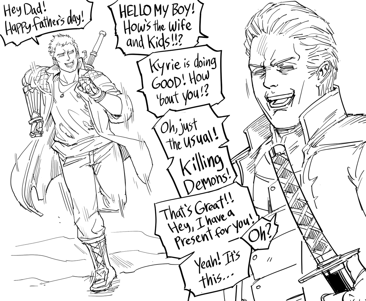 Vergil and Nero share a profound moment on father's day. : r/DevilMayCry