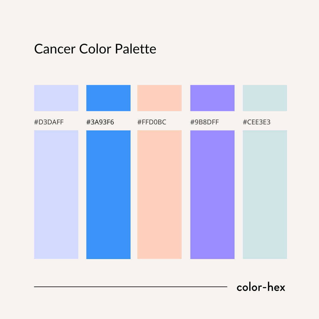 Cancer zodiac sign color palette 60 photos - Astrologytoyou.com
