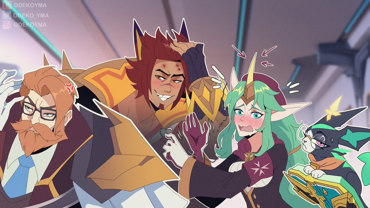 「Remember my BA AU? Here professor Sett 」|Odeko Yma 🇺🇦のイラスト