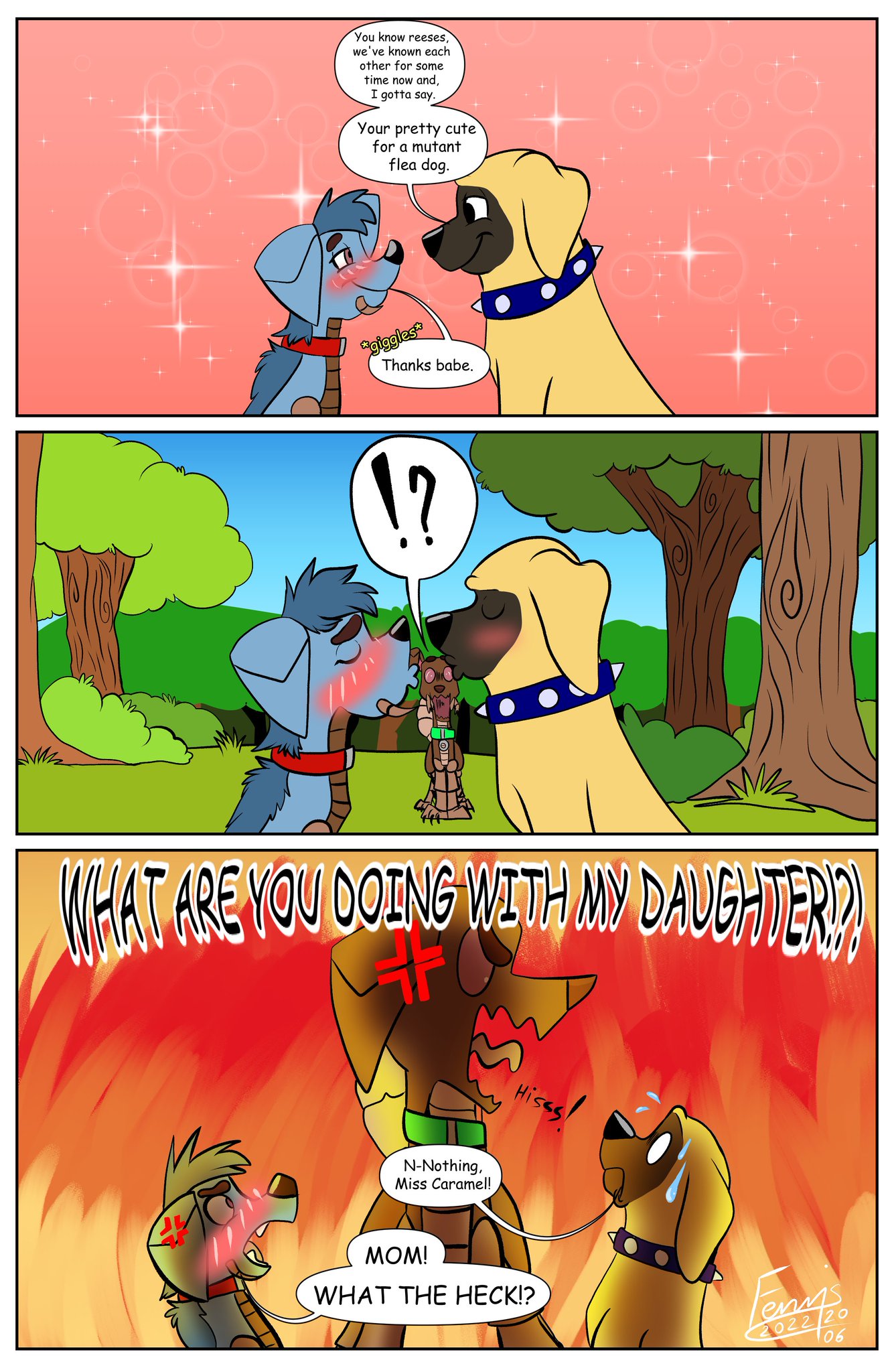 Fenris (commissions open) on Twitter: "Commission for @luxioboi a comic of Reeses new boyfriend ...