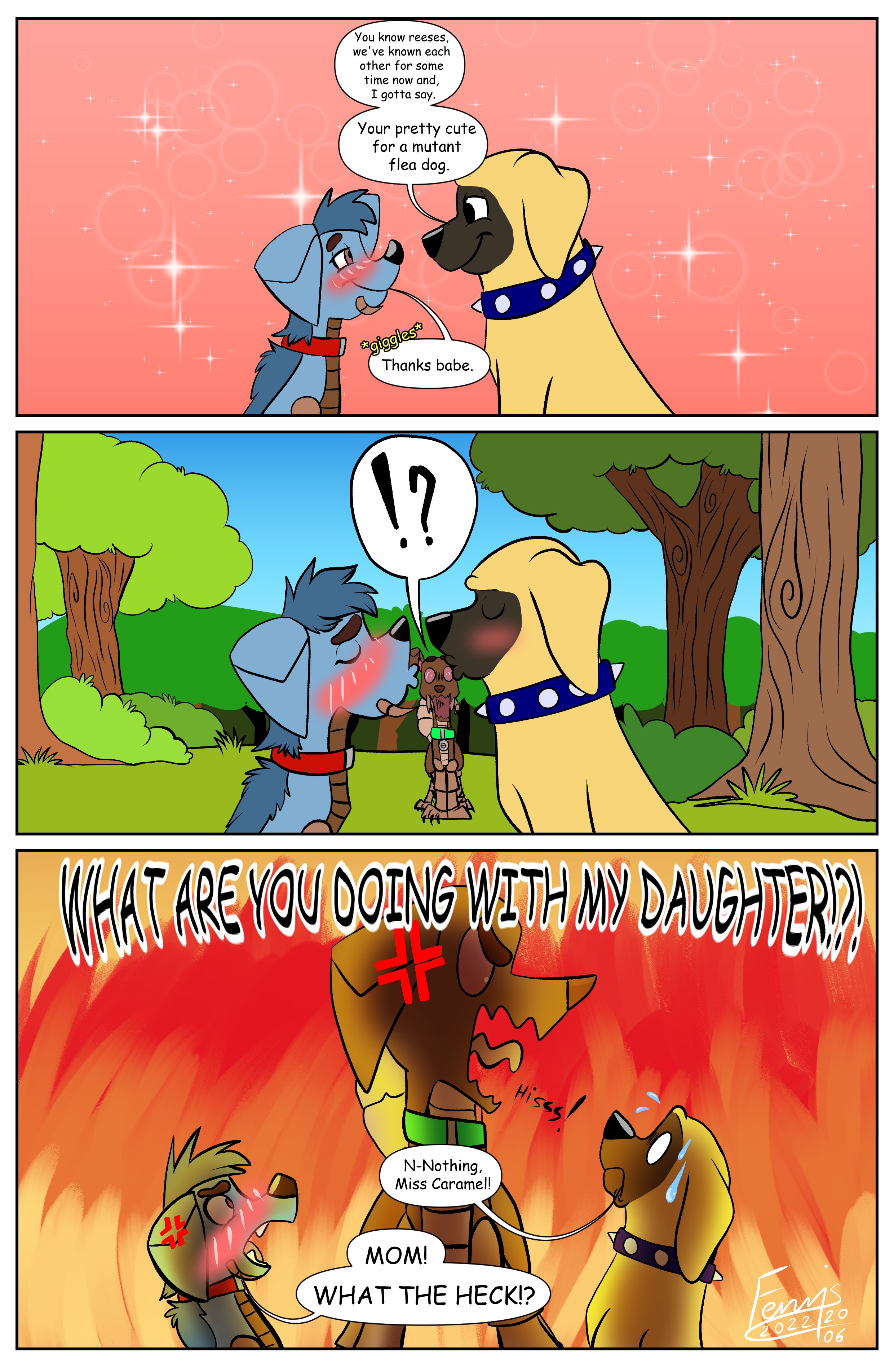 Fenris (commissions open) on Twitter: "Commission for @luxioboi a comic of Reeses new boyfriend ...