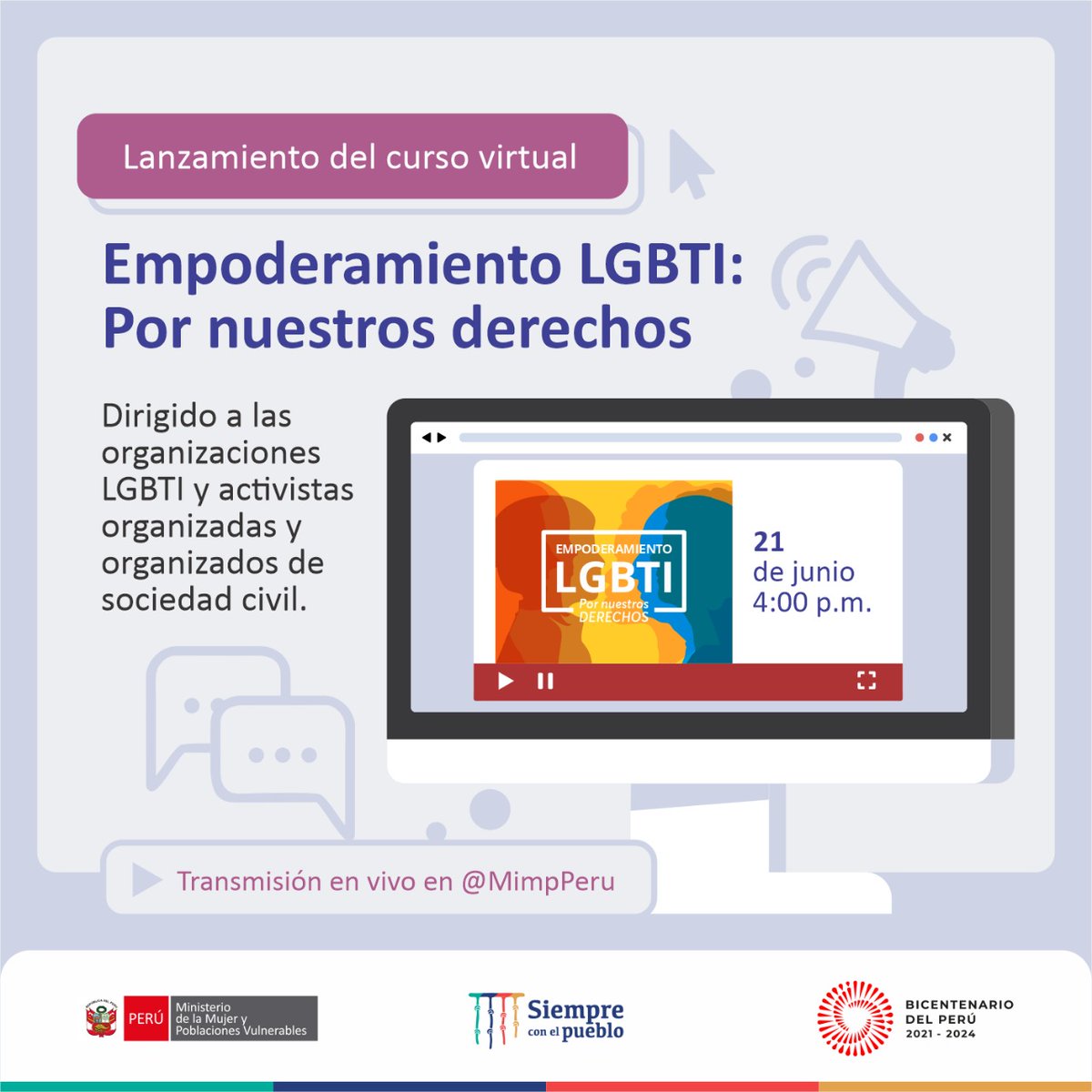 Ministerio De La Mujer Y Poblaciones Vulnerables On Twitter Te
