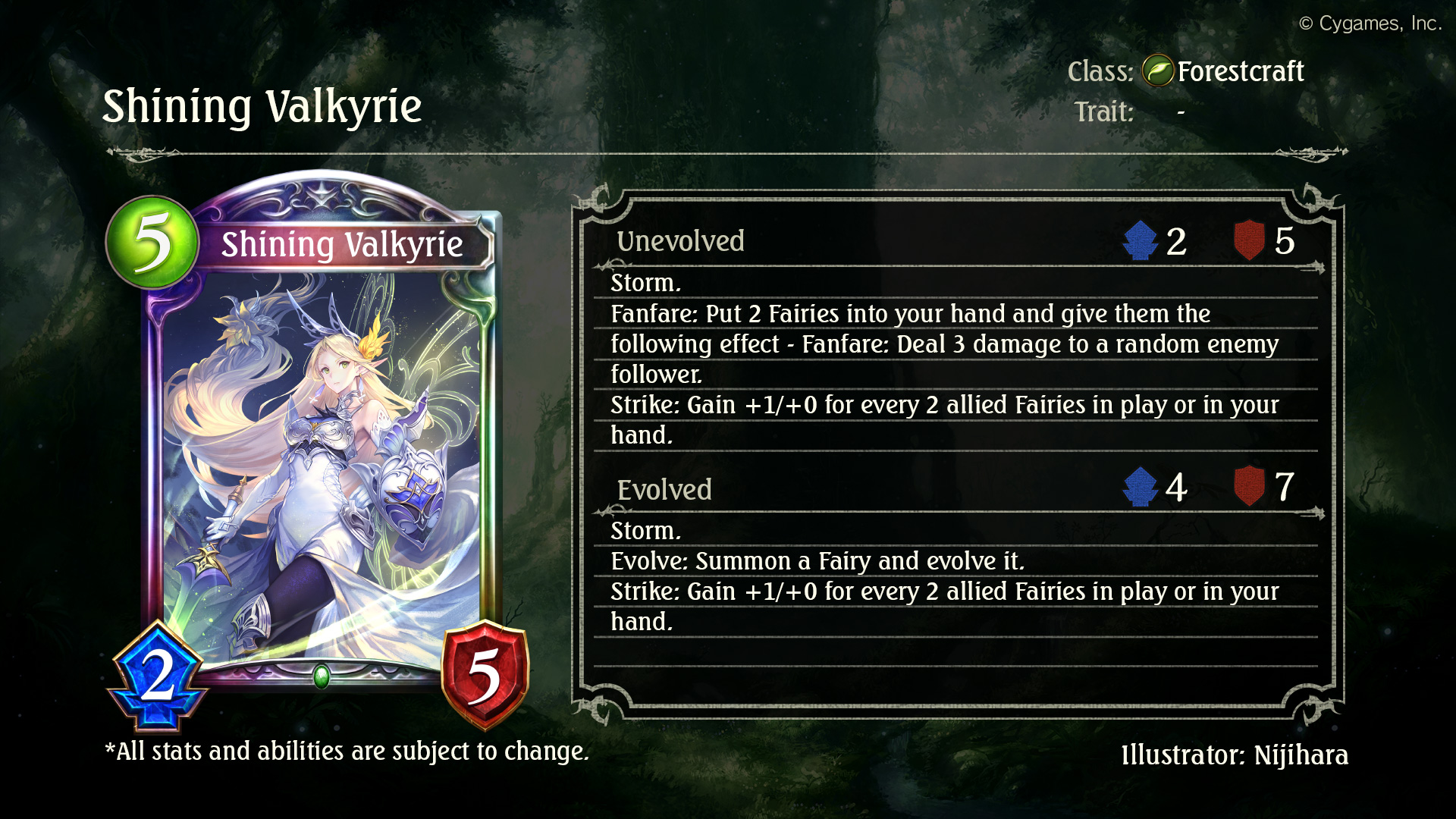 Shadowverse on Twitter: "New Roar of the Godwyrm card reveals! Shining Valkyrie Aqua Fairy These ...