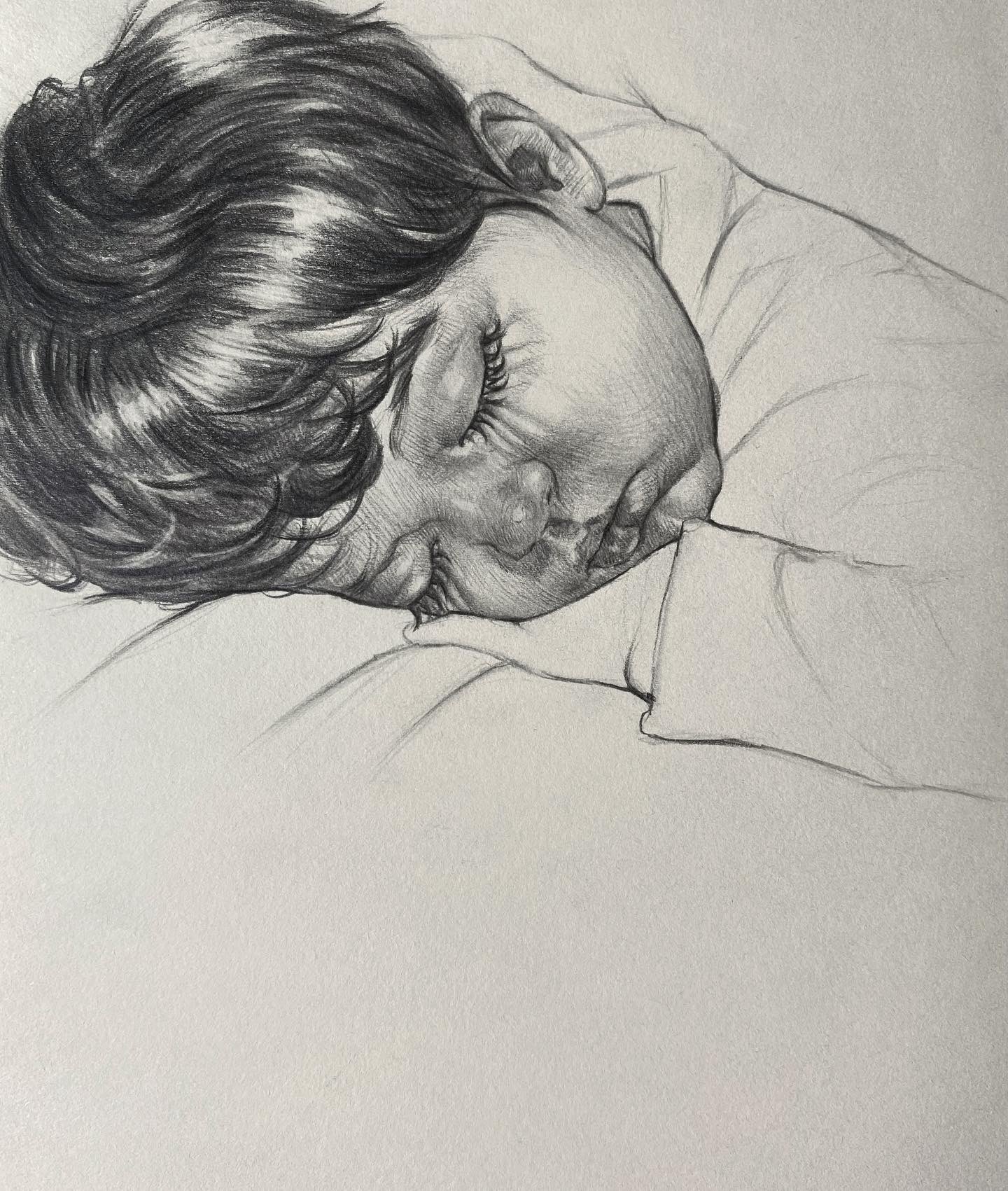 Sleeping Boy Drawing