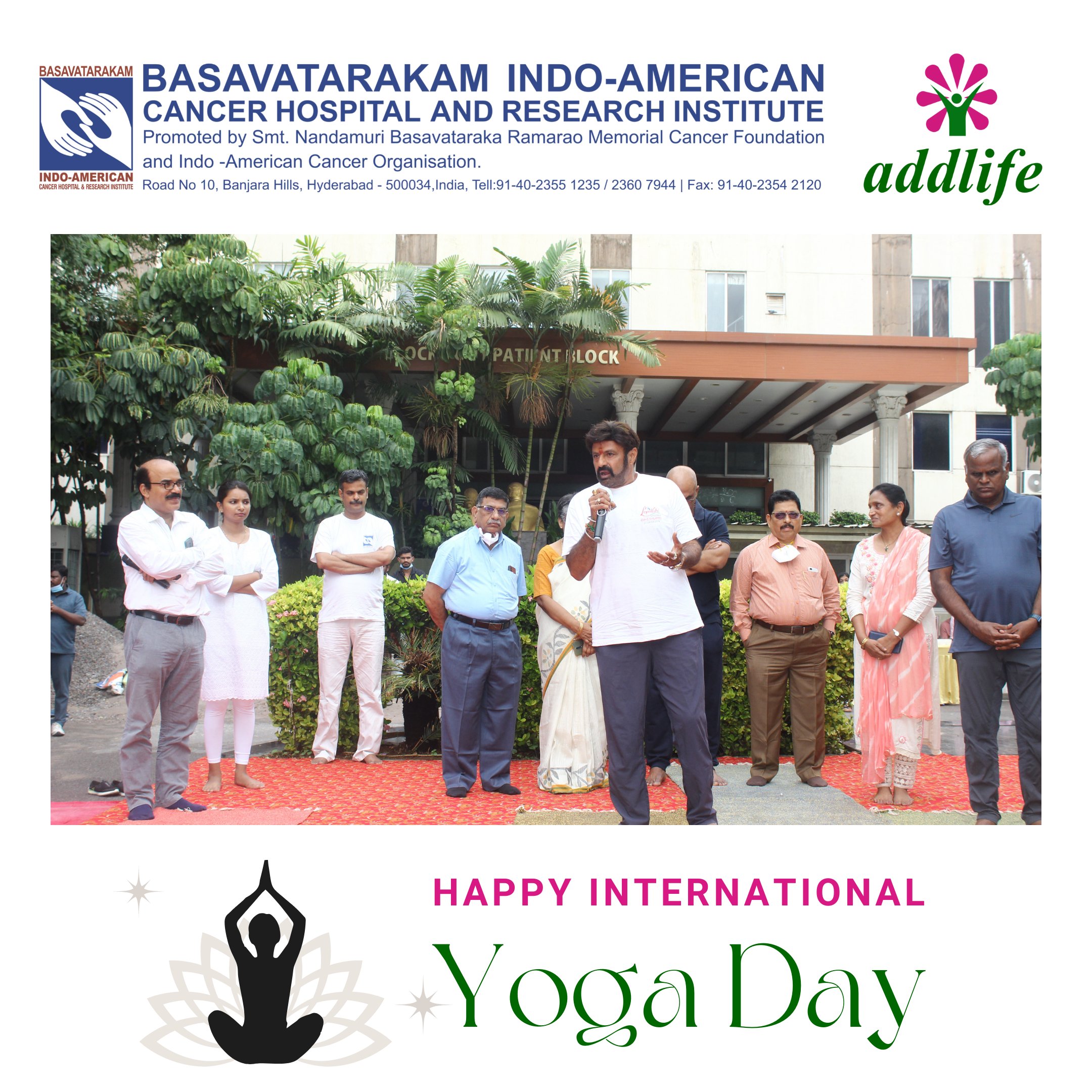 Basavatarakam Indo American Cancer Hospital on Twitter: "Today, on International Yoga Day ...