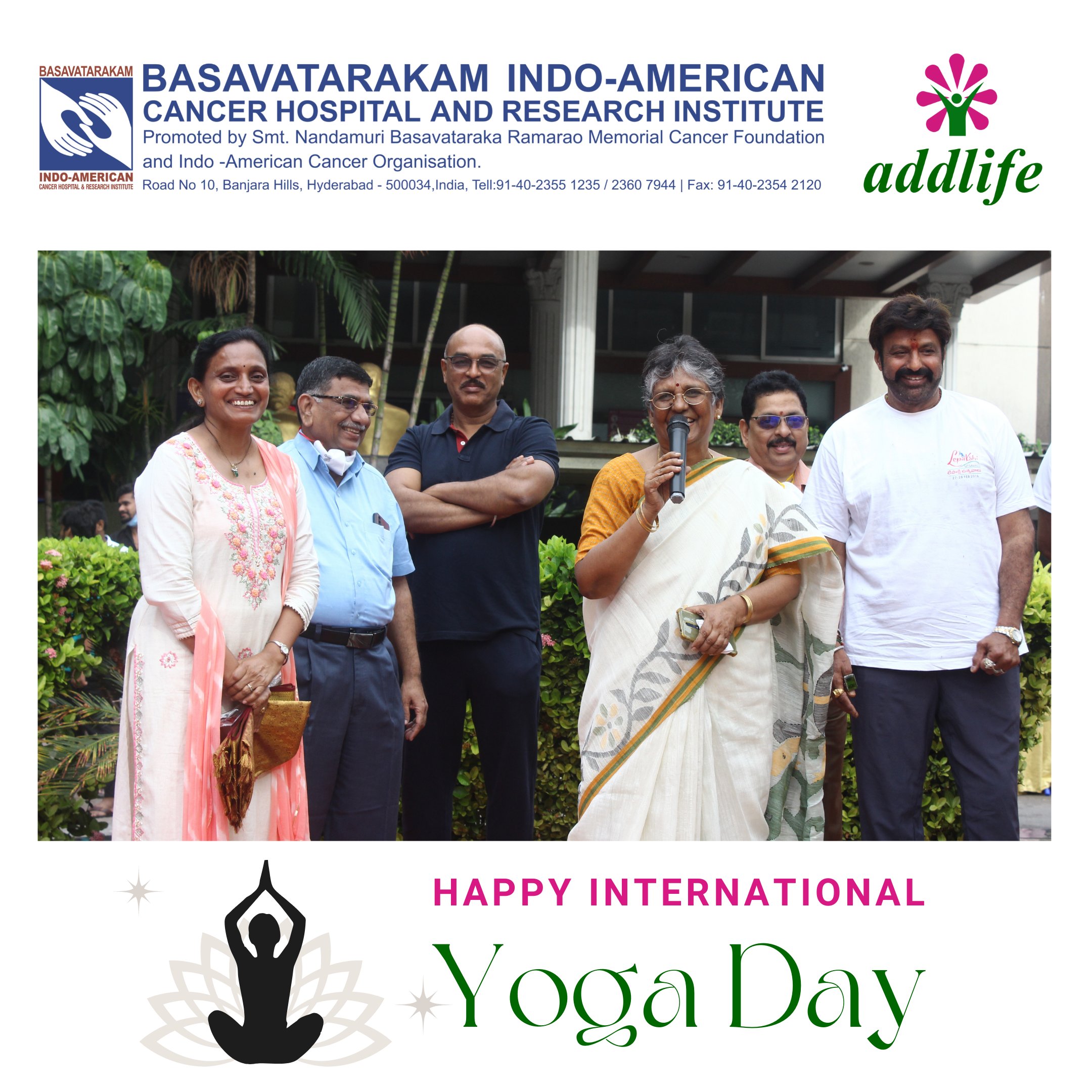 Basavatarakam Indo American Cancer Hospital on Twitter: "Today, on International Yoga Day ...