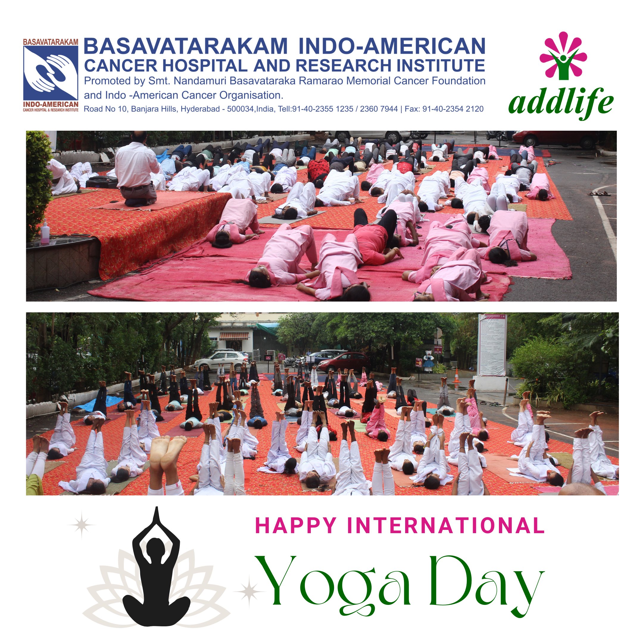 Basavatarakam Indo American Cancer Hospital on Twitter: "Today, on International Yoga Day ...
