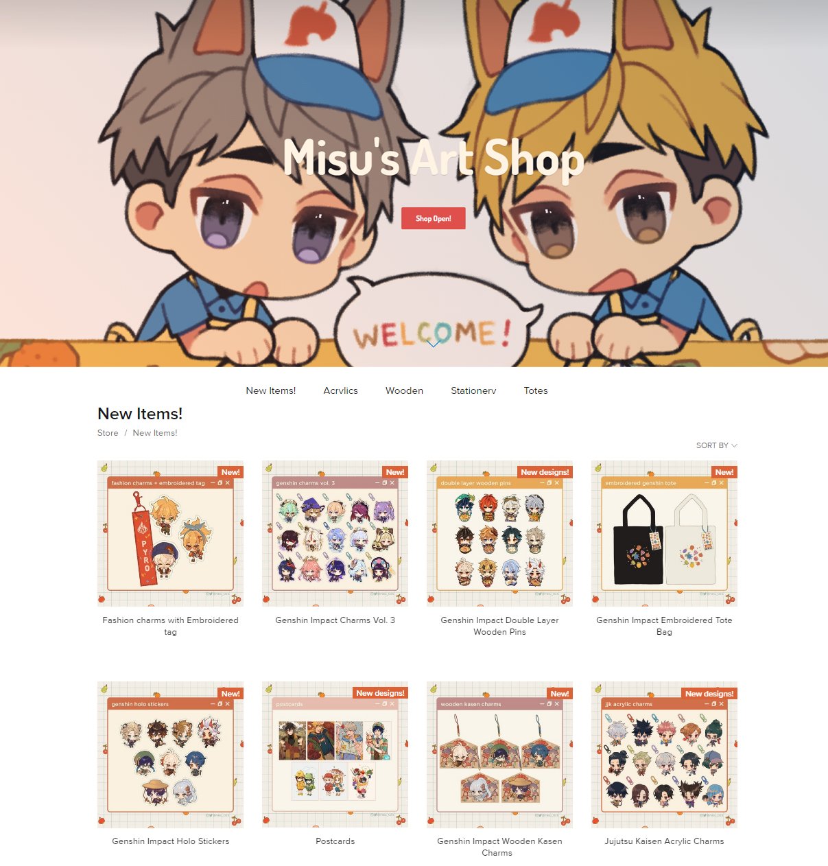 Misu 😓🤡 shop open 🎉 + AFASG 🥸 on Twitter: "🥳 INTL SHOP IS OPEN! 🥳 [RTs 💛] Finally opening again ...