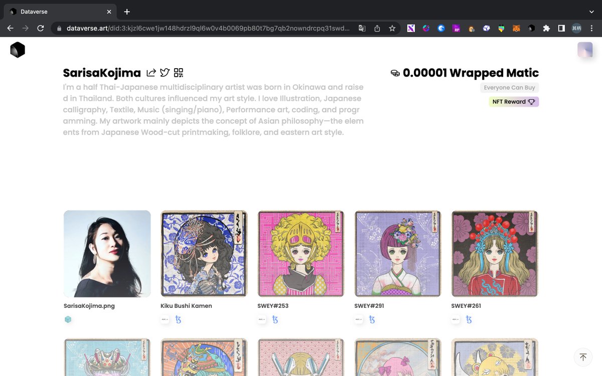 Dataverse @NFT.NYC on Twitter: "Tezos Art Gallery: more than 50 outstanding NFT artists from ...