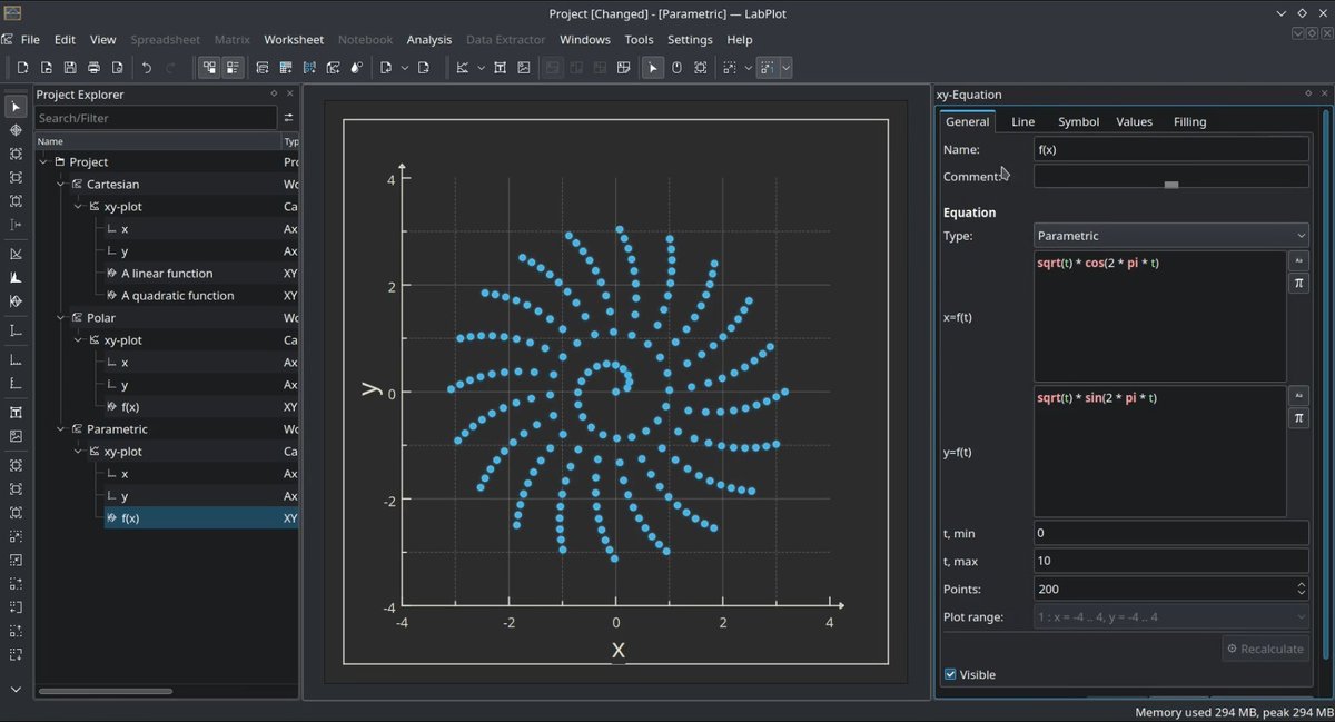 Labplot On Twitter New Tutorial Video How To Plot Linear Quadratic Exponential And More