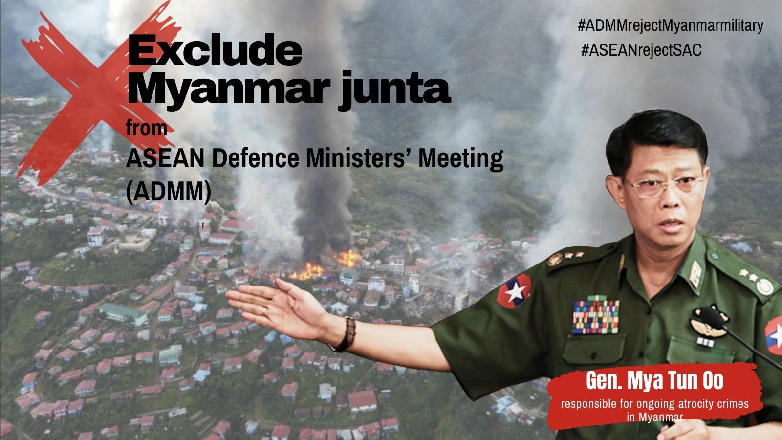 Justice For Myanmar on Twitter: "#Myanmar junta defence minister Mya Tun Oo is in Cambodia for # ...