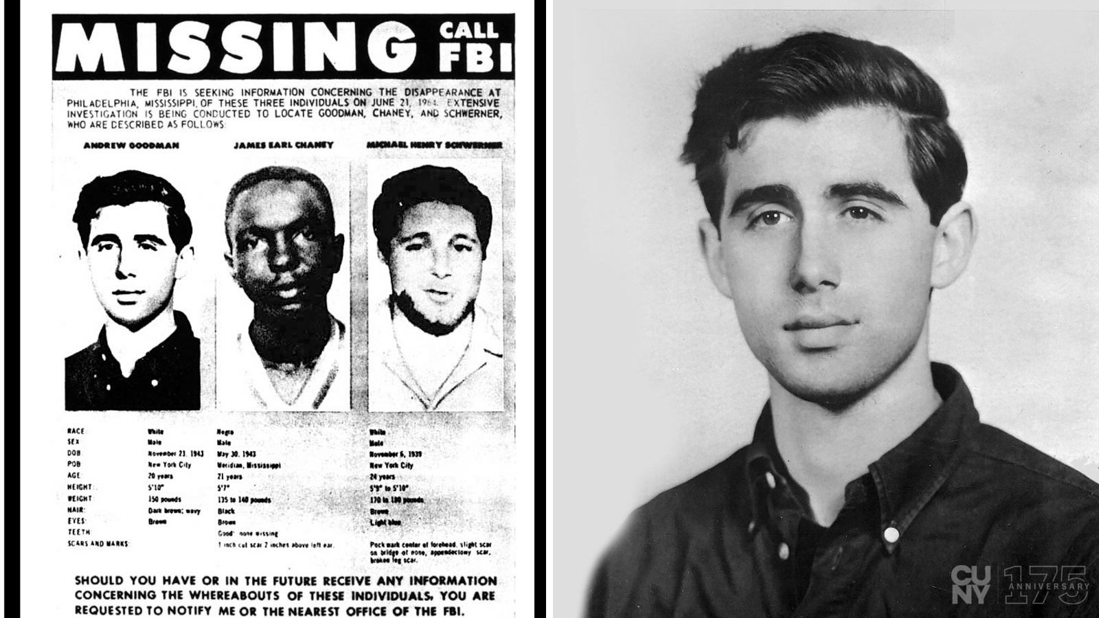 Andrew Goodman James Chaney E Michael Schwerner