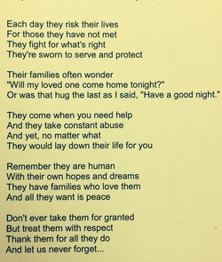 Police Officer Poems