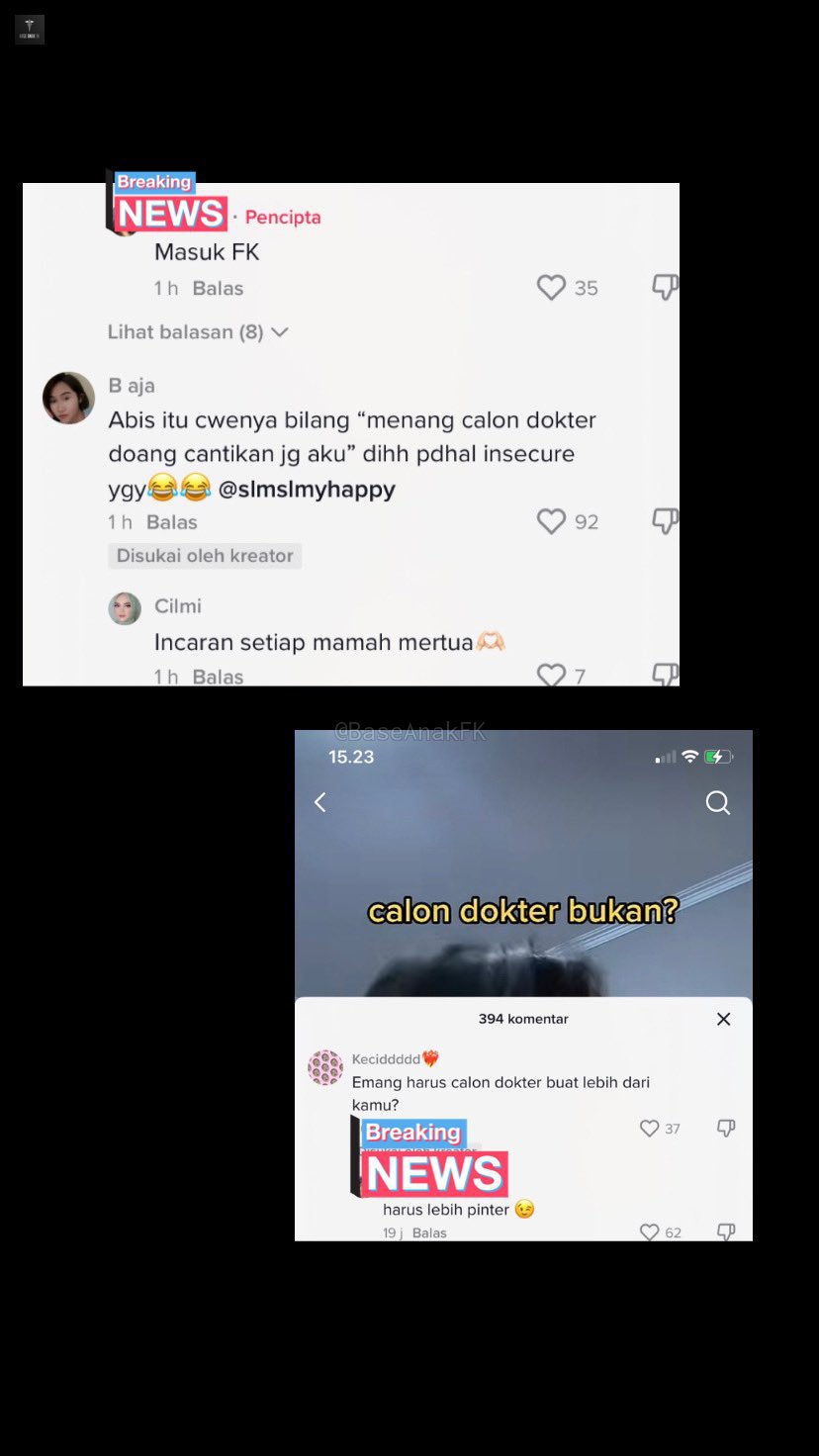 ⚕️Base Anak FK | Open DM📩 on Twitter: "Dok knp ya jaman skrg di tiktok ...