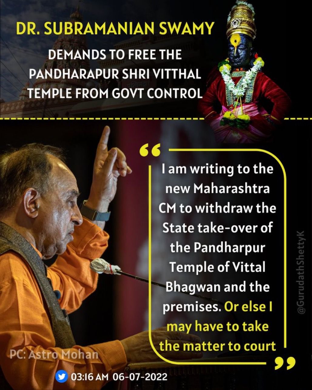 Subramanian Swamy Quotes Five Quotes From India's Culture Minister Who