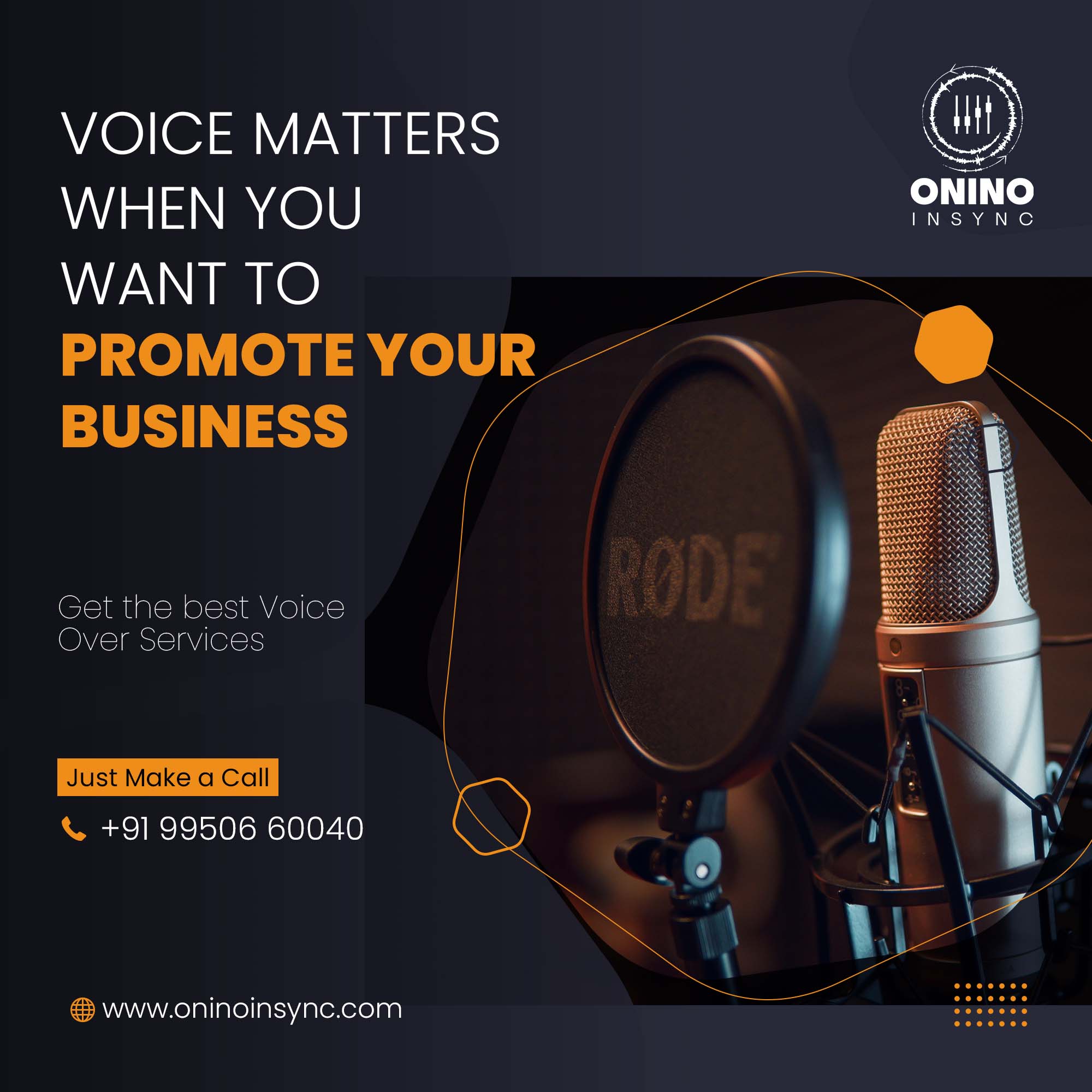 Onino Insync on Twitter: "Voice matters when you want to promote your business. Get the best ...