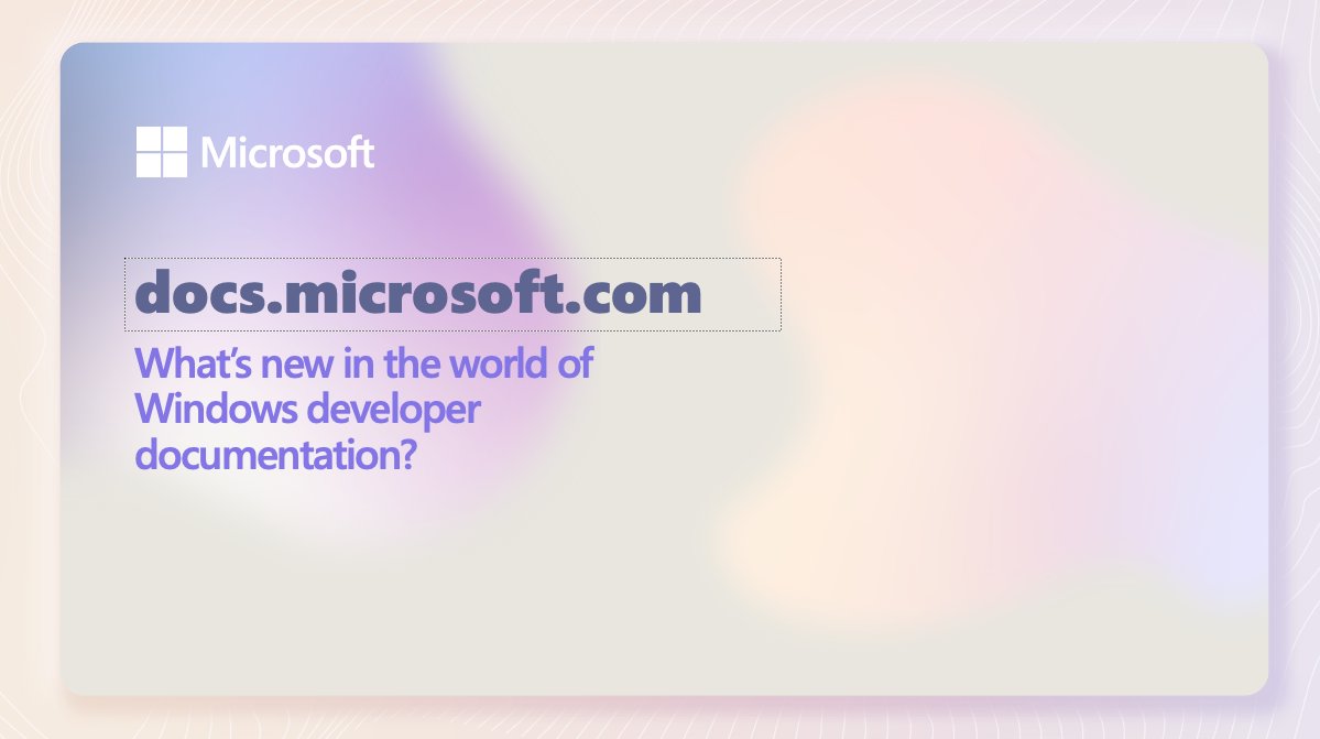 Windows Dev Docs On Twitter What Did The Windows Developer