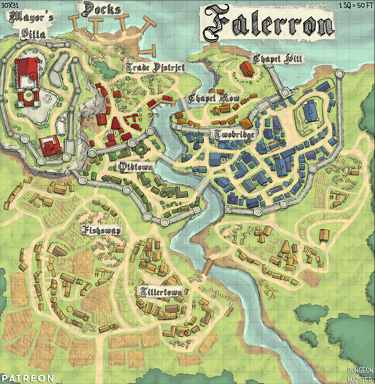 Tabletop Rpg City Map