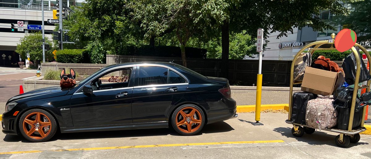 On the road back home! 🚗💨 ᶛᴬᵈᵈᵧ Dᵘᵏℰ 👑 Dᵒᵇᵉᵣᵐₐᵑ🥃 @duke_doberman