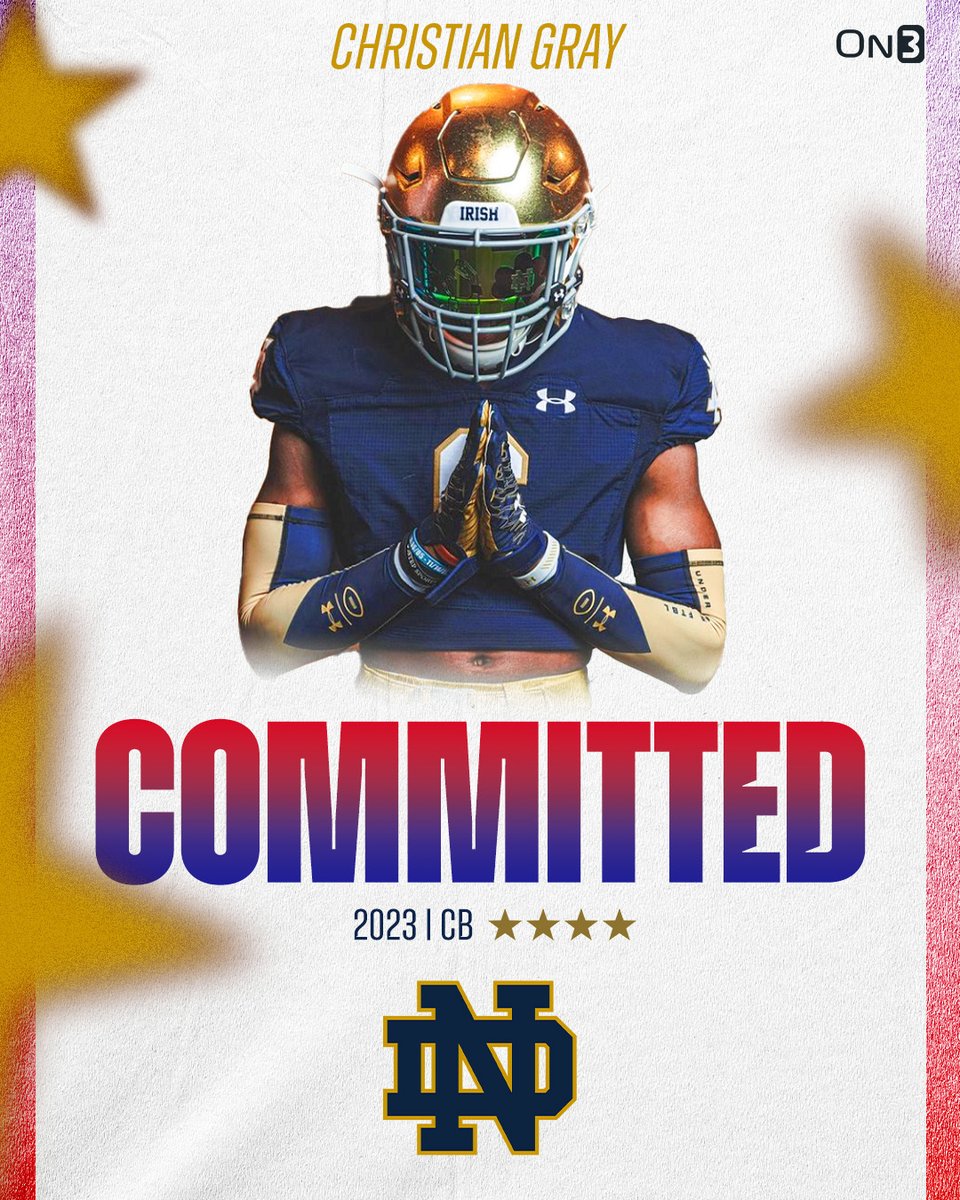 2023 4* CB Christian Gray commits to Notre Dame : r/CFB
