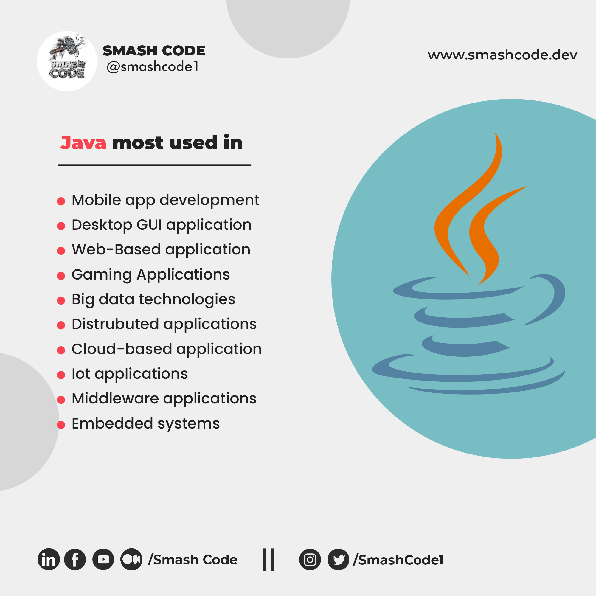 Smashcode On Twitter Smashcode Javascript Javascripttips Javadeveloper Javaprogramming