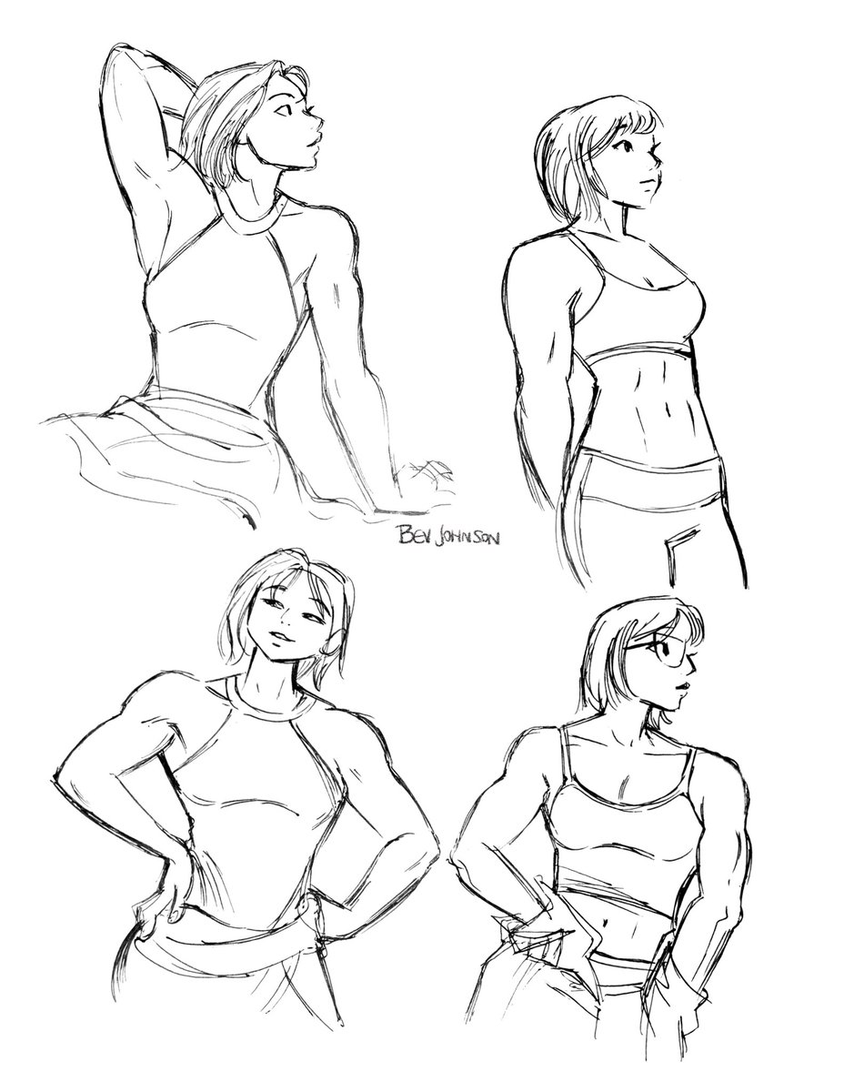 「muscle studies ref. jaerin kim 」|Bev Johnson 🌸の漫画