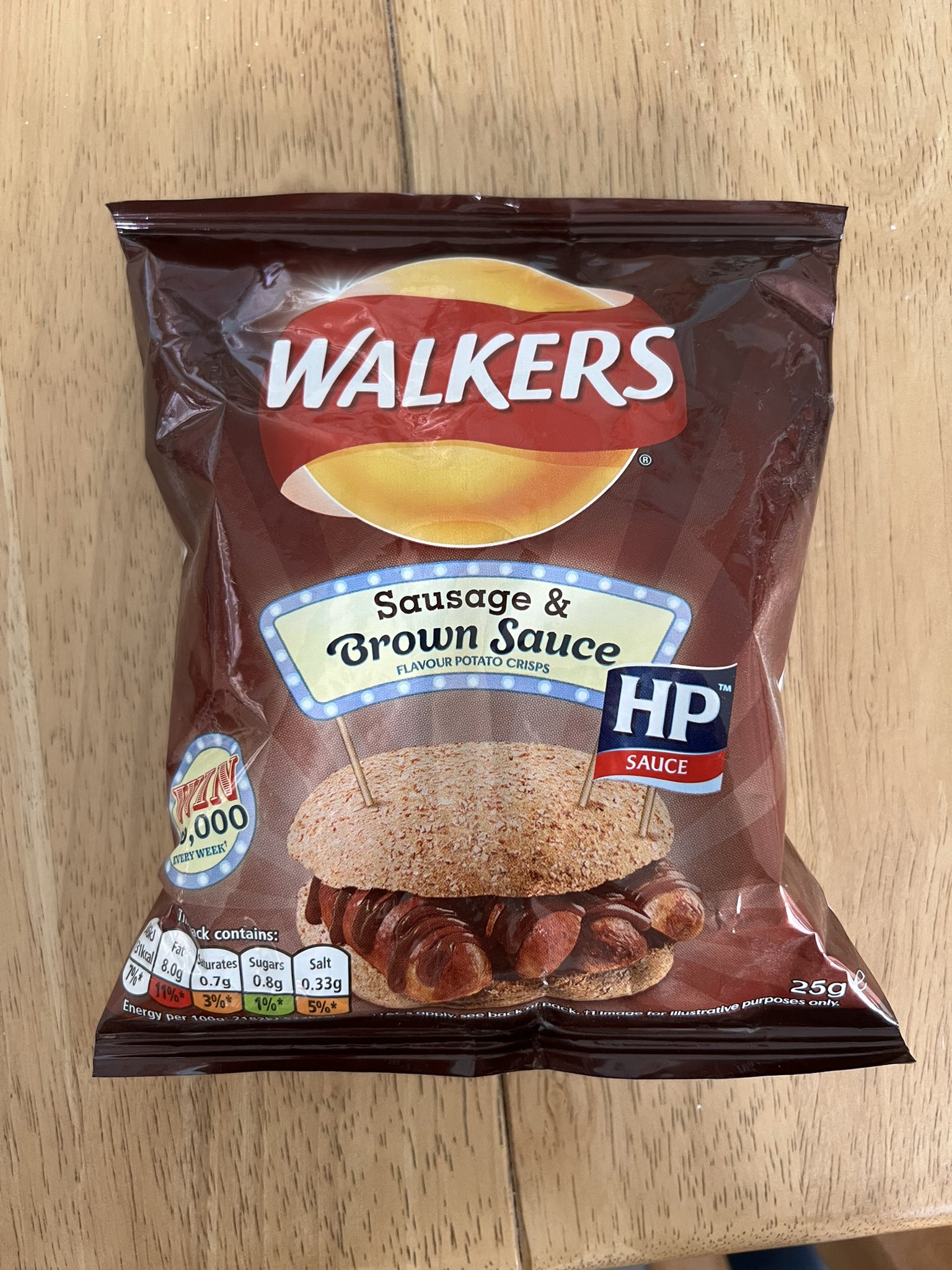 Splapp-me-dooOOOoooOo 👻 on Twitter: "Anyone want a sealed bag of Walkers Sausage and Brown Sauce ...