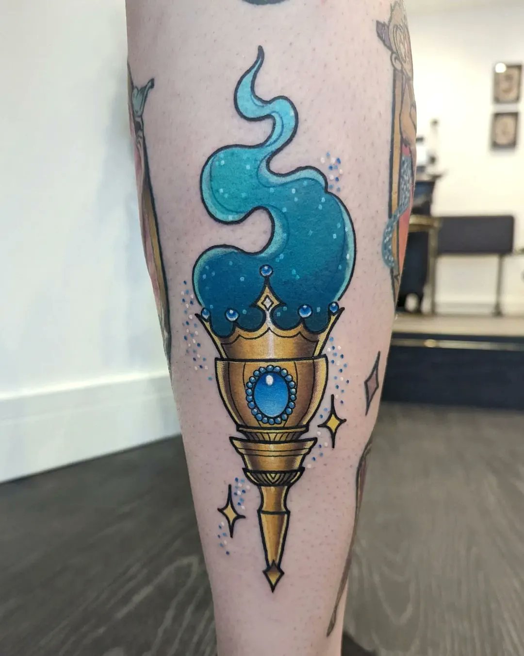 Genie Lamp Tattoo Designs