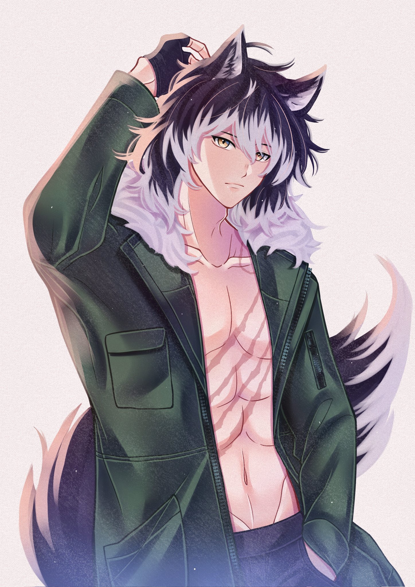 Cute Anime Male Wolves