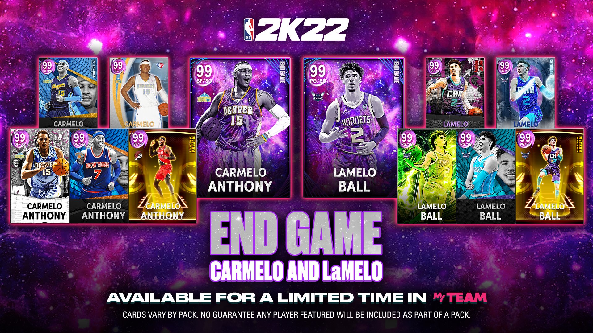 NBA 2K22 MyTEAM on Twitter: "It’s End Game time for LaMelo Ball and Carmelo Anthony 💥 15 Dark ...