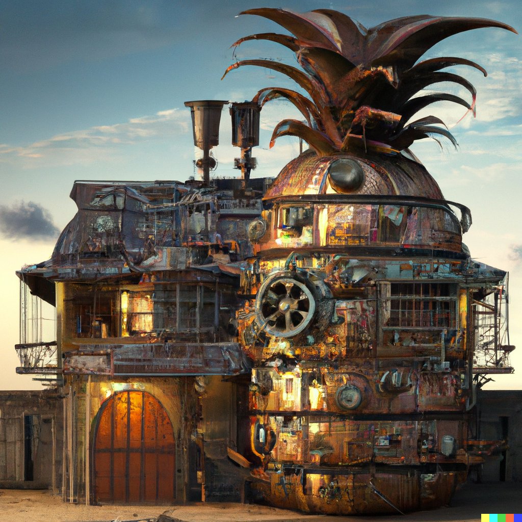 Steampunk House Exterior