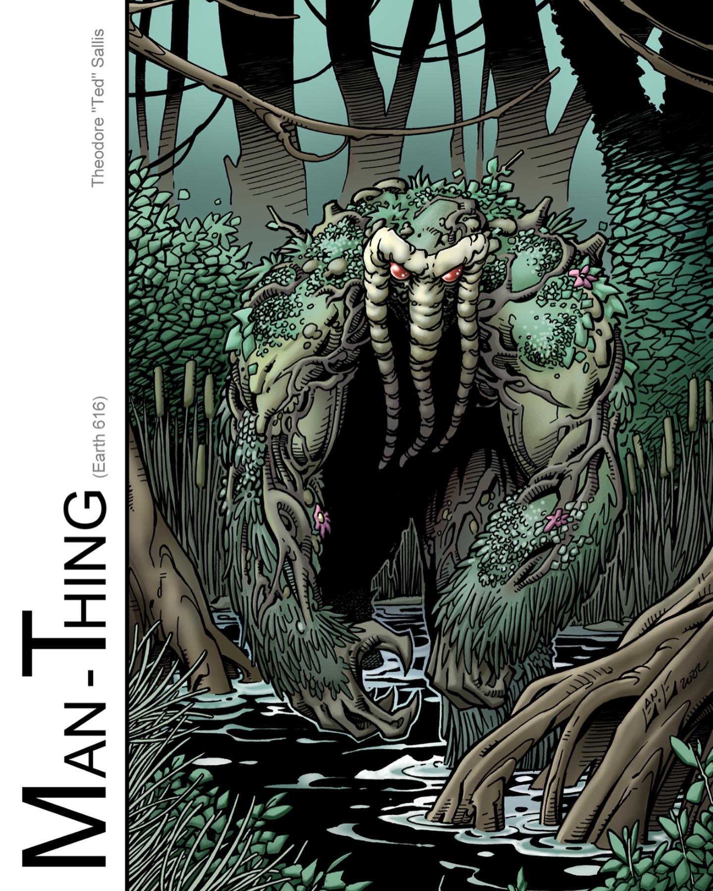 Man Thing Marvel Drawing