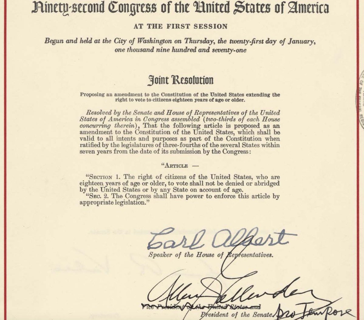 26th Amendment Definition