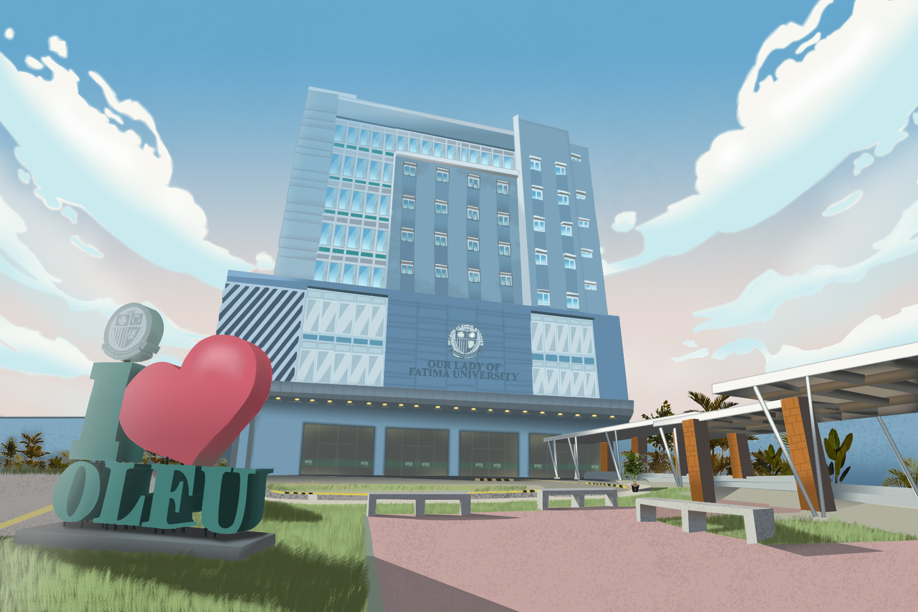 Our Lady Of Fatima University Valenzuela Logo