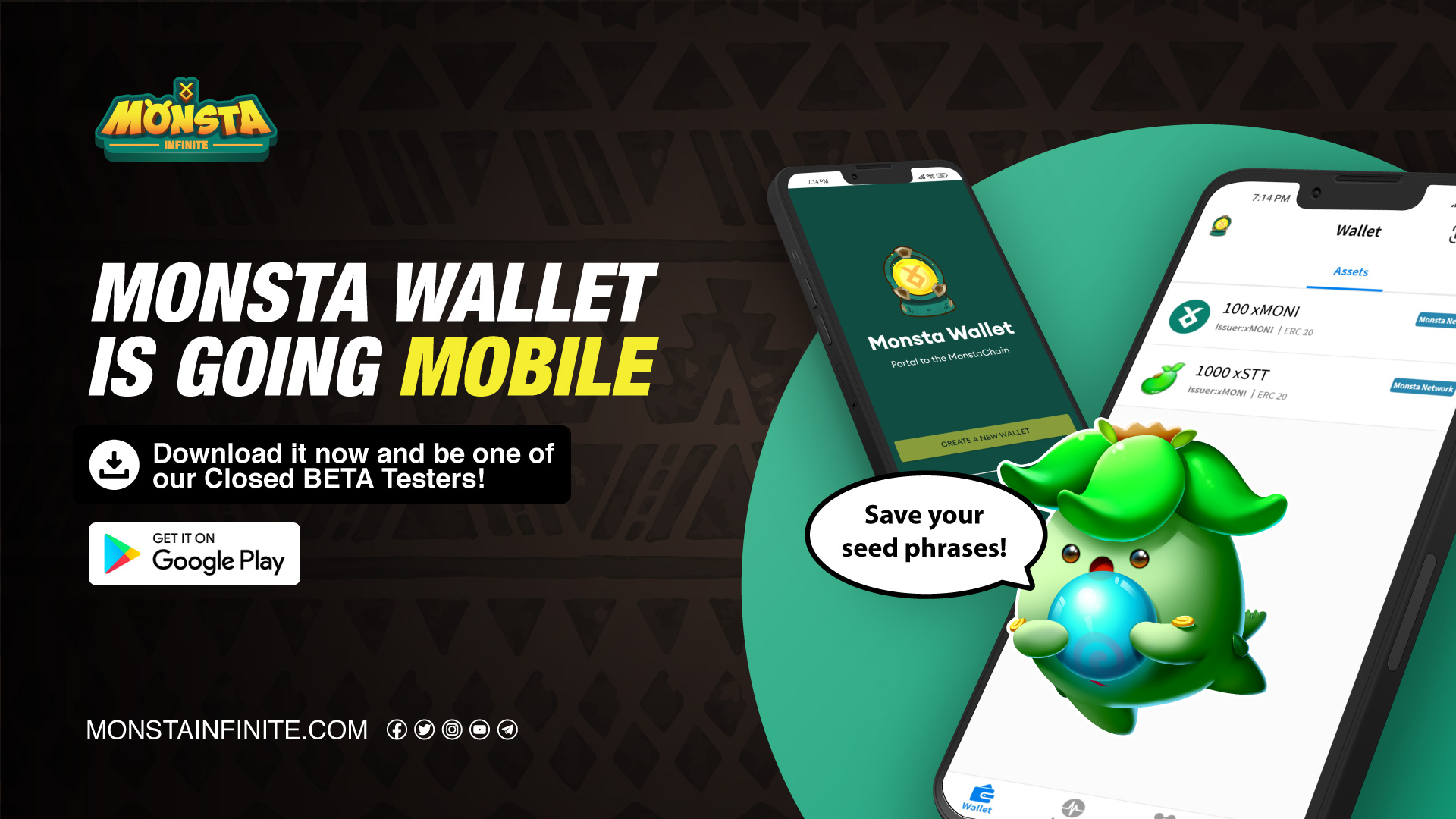 Monsta Infinite on Twitter: "📱We’re going mobile!📱 You heard that right! Monsta Wallet is now ...