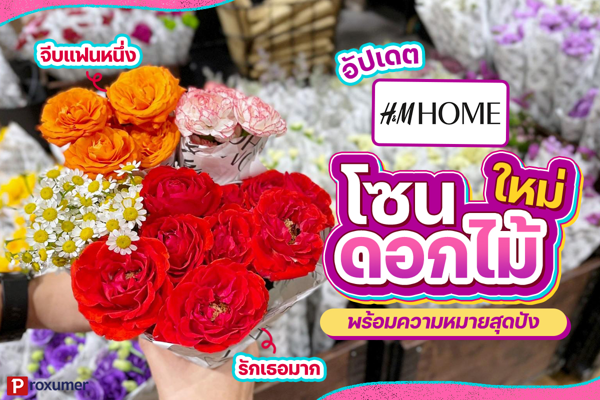 Proxumer - โปรโมชั่น on Twitter: "🌸 ดือไม่ไหว ไม่ต้องไปไกล #อัปเดต โซนดอกไม้ใหม่ใน H&M Home ...