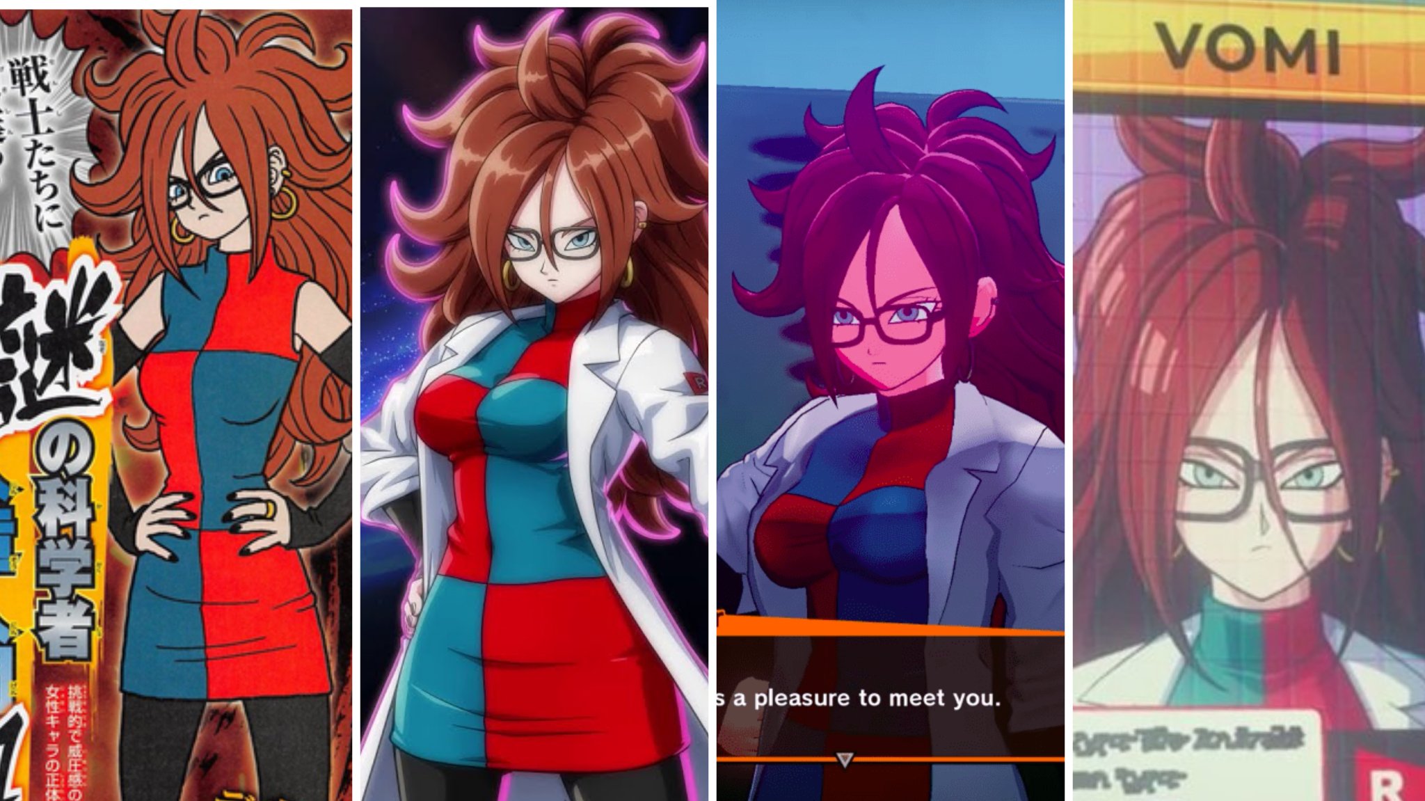 Slo On Twitter The Evolution Of Android 21 Becoming An Official Dragon Ball Anime Character ️