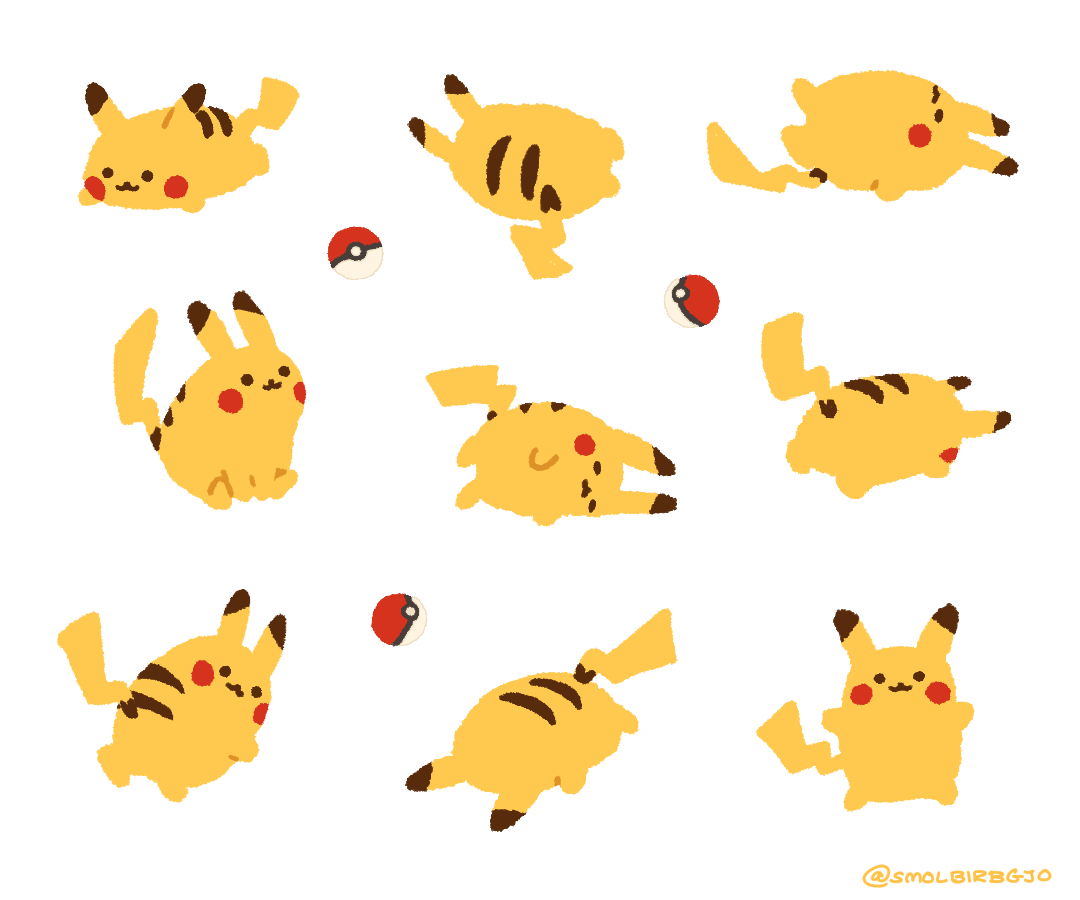 ピカチュウ 「lunch break lazy pika doodles 」|🐥Gjoのイラスト