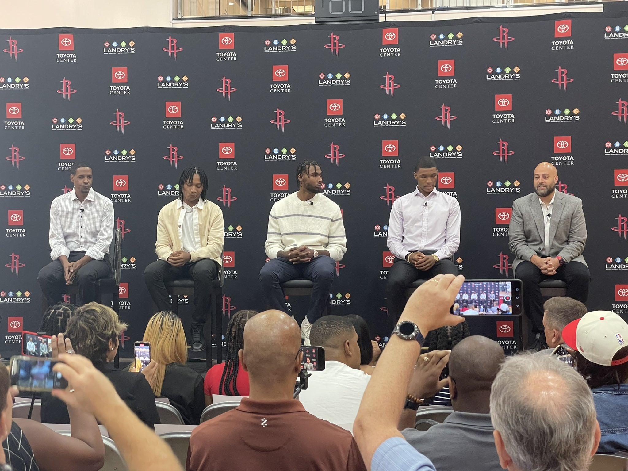 Cayleigh Griffin on Twitter: "Jabari Smith Jr., Tari Eason and TyTy Washington join Rafael Stone ...