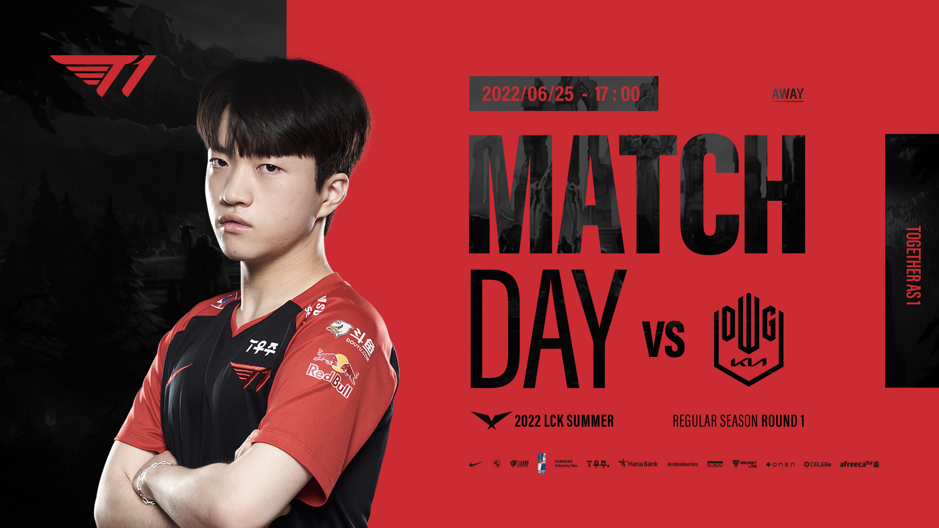 T1 LoL on Twitter: "[2022 #LCK Summer R1 M4 vs. DK] 우리의 기록을 다시 한 번 넘겠습니다. LCK 24연승 기록을 향하여 가봅니다 ...