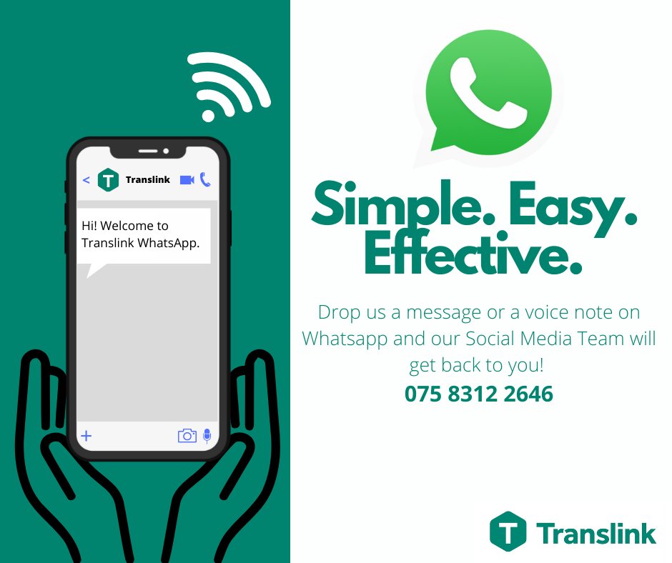 Translink Metro On Twitter Did You Know We re On WhatsApp Reach Out By Text Or Voice Note On translink-metro-on-twitter-did-you-know-we-re-on-whatsapp-reach-out-by-text-or-voice-note-on