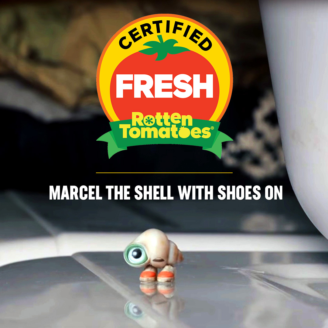 Rotten Tomatoes on Twitter: "Poignant, profound, and utterly heartwarming, Marcel the Shell with ...