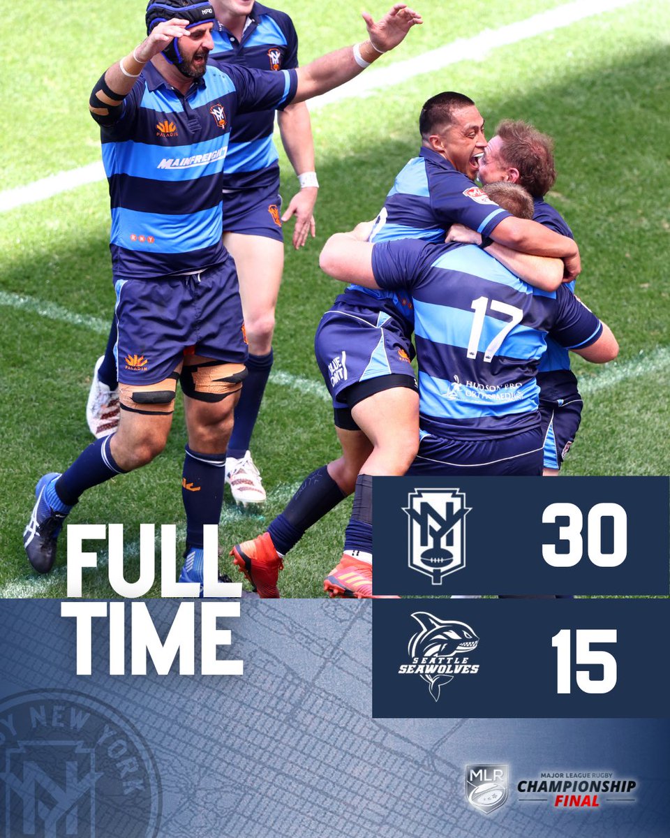 RUGBY NEW YORK ARE YOUR 2022 MAJOR LEAGUE RUGBY CHAMPIONS!!!!! FIRST ...