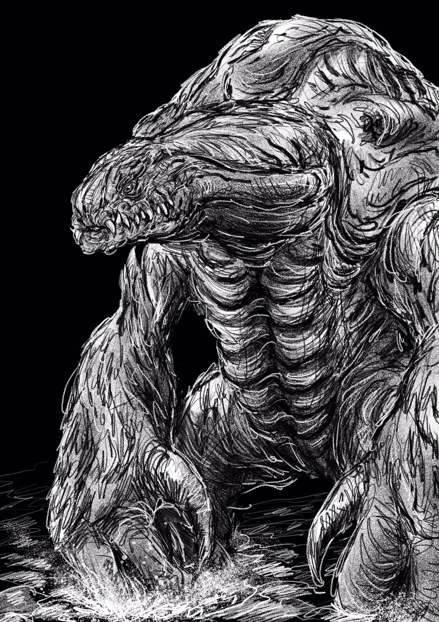 Turning To Orga Godzilla Drawings