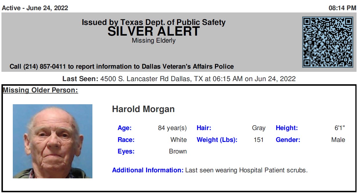Texas Alerts On Twitter Silver Alert Continues Initially Issued 06