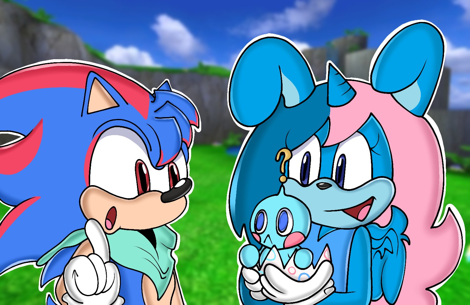 Muffinarcade🆖 On Twitter Fan Art Forrfandom12 Our Sonic Ocs In The Sonic Adventure Style