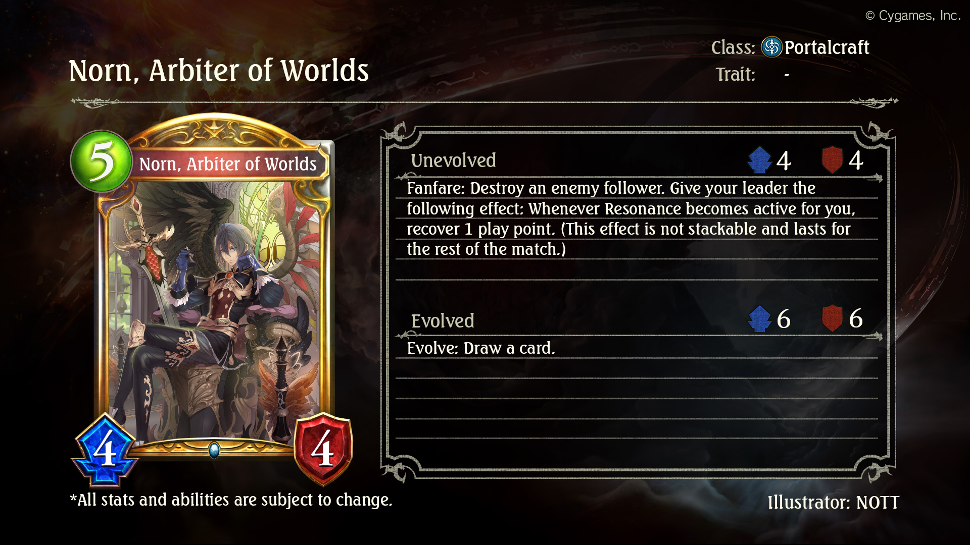 Shadowverse on Twitter: "New Roar of the Godwyrm card reveals! Norn, Arbiter of Worlds This ...