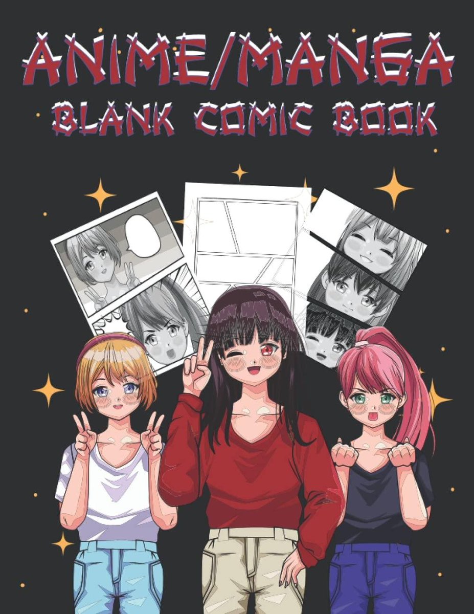Read Books Anime Manga Blank Comic Book Blank Anime Manga Panels Pages