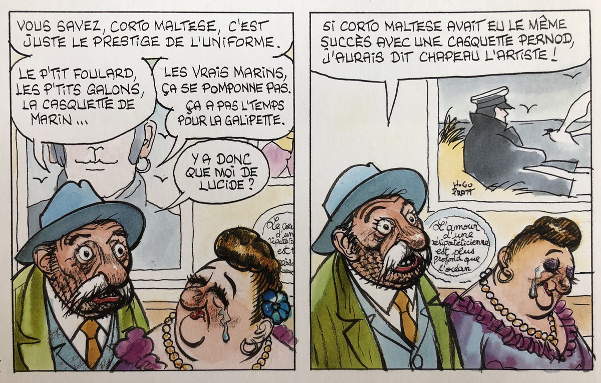 「Christophe Blain, "Le monde sans fin", noir & blanc... 」Thomas Ragonの漫画