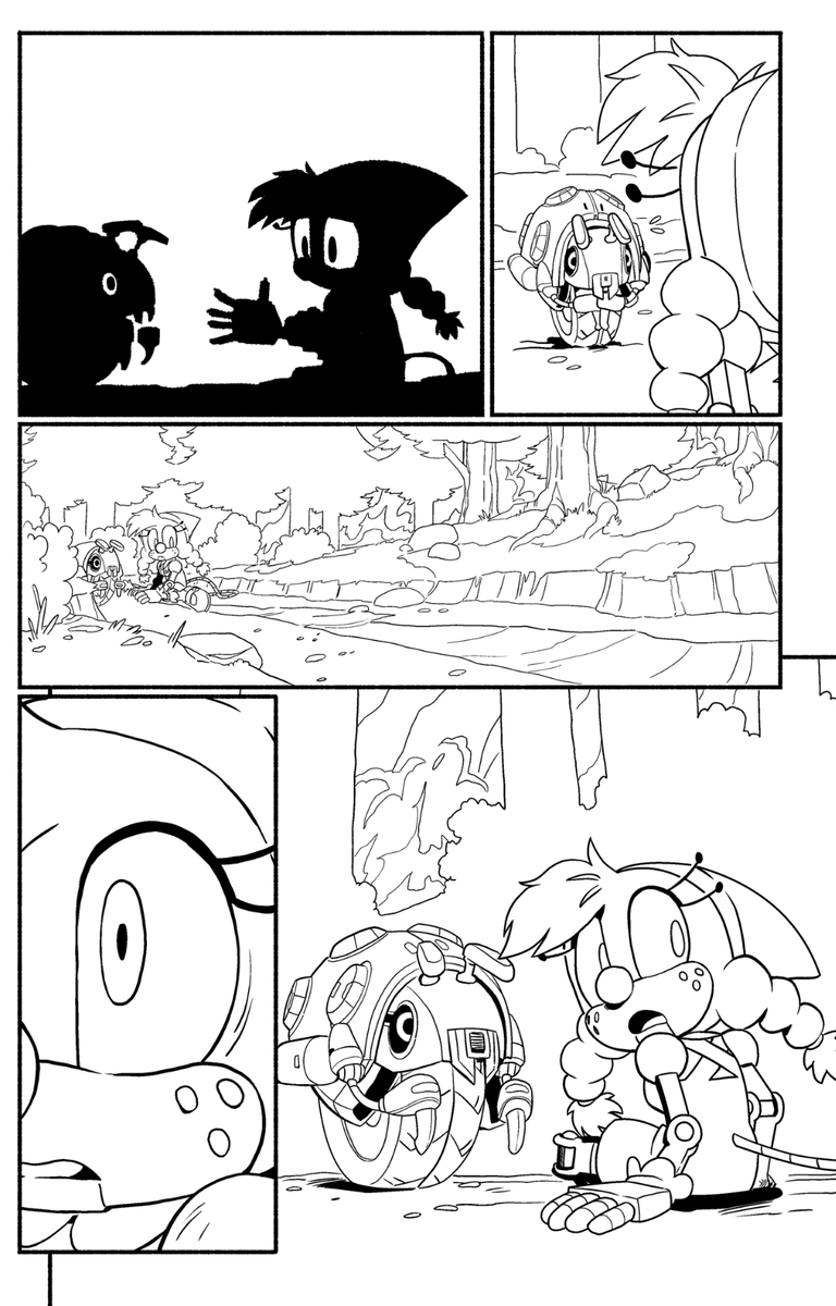 「This is the process of IDW #Sonic Issue 52's cover! 」Gigi D (Sonic ...